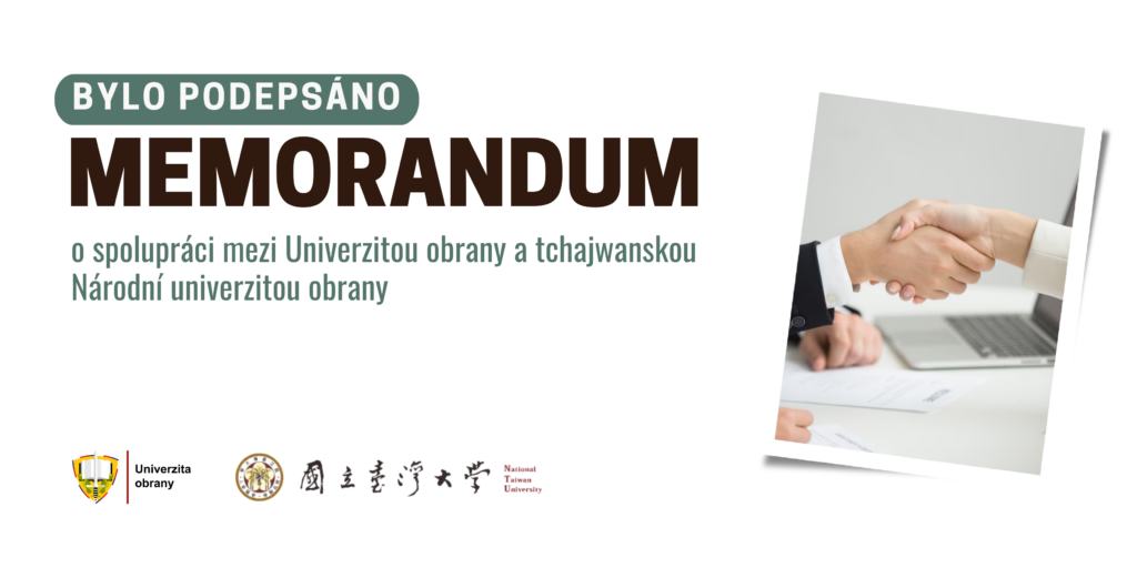 Podepsáno memorandum o spolupráci s tchajwanskou institucí – blog